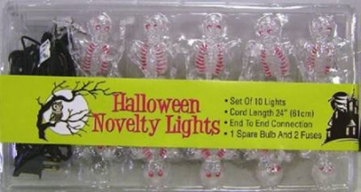 Halloween Jointed Skeleton String Lights, 10-Ct. - True Value Hardware