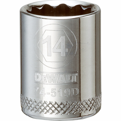 Metric Shallow Socket, 12-Point, 3/8 In. Drive, 14mm - True Value Hardware