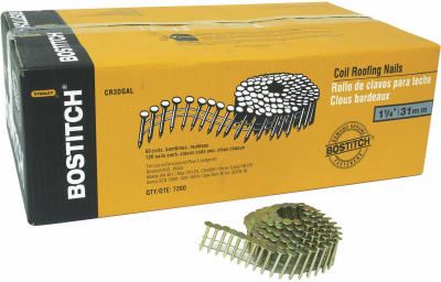 Collated Coil Roofing Nails, 1 In., 7,200-Pack - True Value Hardware