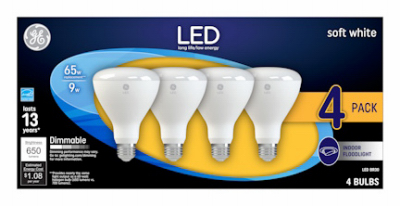 LED Reflector Light Bulbs, R30, Frosted Soft White, 9 Watt, 650 Lumens ...