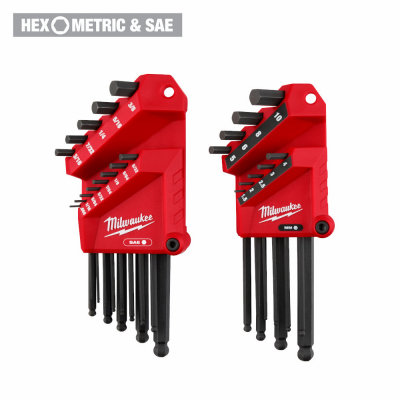 22-Pc. L-Style Hex Key Set, Ball End, Metric & SAE - True Value Hardware