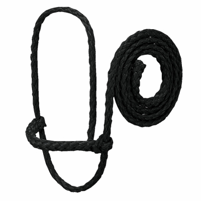 Livestock Poly Rope Sheep-Goat Halter, Adjustable, Black - True Value ...