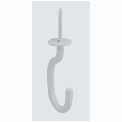 Modern Ceiling J Hook, White, 50-Lb. Load, 3-11/32 In. - True Value ...