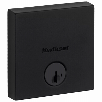 SmartKey Deadbolt Lock, 3 Faceplates, Black - True Value Hardware