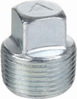 Galvanized Pipe Plug, Square Head, 4 In. - True Value Hardware
