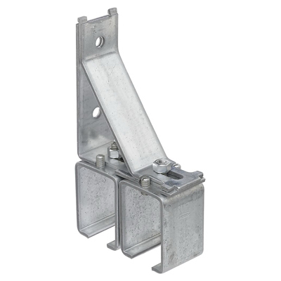 Double Splice Box Rail Brackets, Galvanized, Adjustable - True Value ...