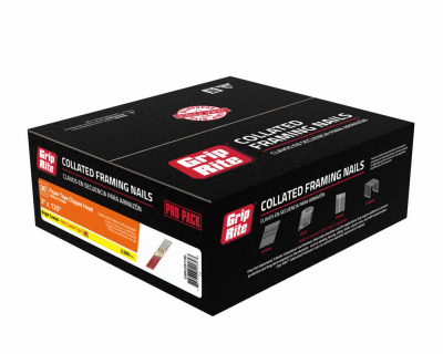 Collated Paper Tape Nails, Smooth Steel, Clipped Head, 30 Degree, 3 x ...