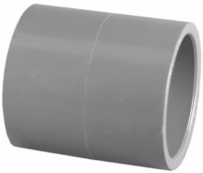 Schedule 80 PVC Coupling, Gray, Slip x Slip, 3/4 In. - True Value Hardware